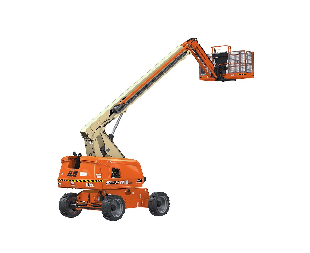 Lej en bomlift med stor lang rækkevidde og høj løftekapacitet, hos finn ...